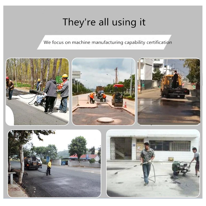 Hand Mini Skid Steer Asphalt Emulsion Sprayer - 18L/min Airless Bitumen ...