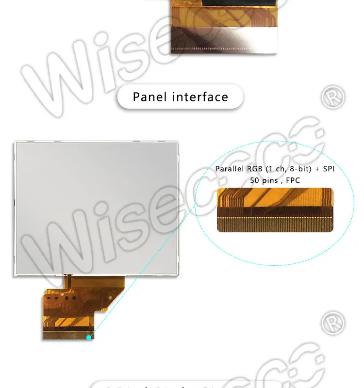 3.5 Inch TFT LCD Panel - Wisecoco Display Module for PDA