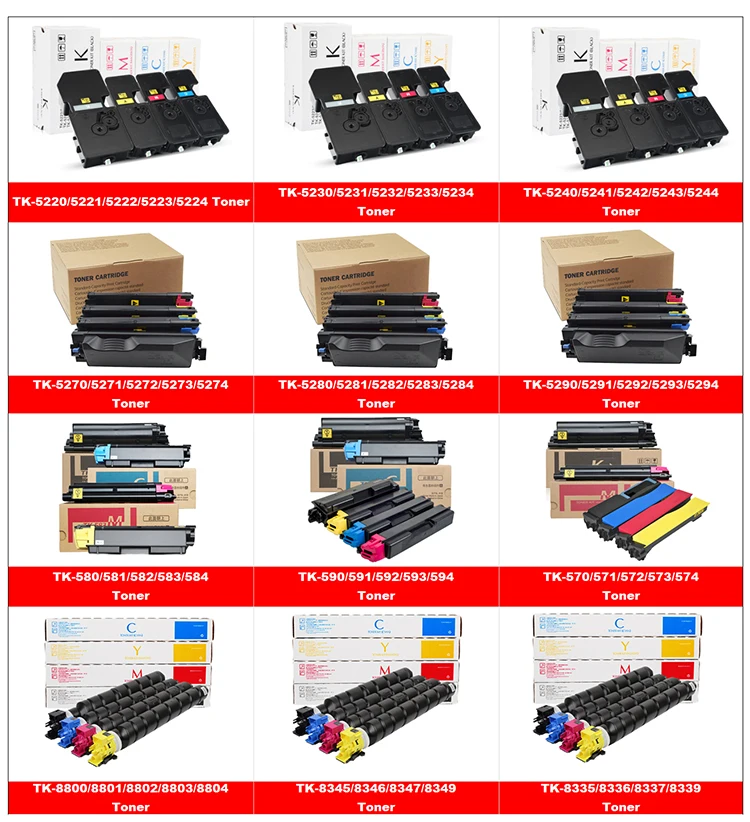 Premium Compatible Kyocera Toner Cartridge Tk1140/tk1150/tk1160/tk1170 ...