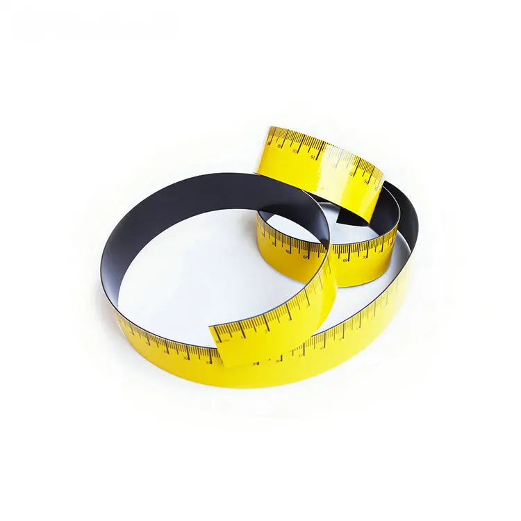 1M Flexible Soft Ruler Promotional Custom Color Magnetic Scale Ruler ...