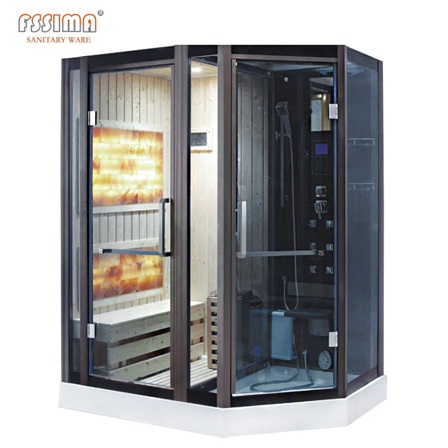 Bathroom Infrared Steam Shower Cabin With Sauna And Combined Steam Room ...