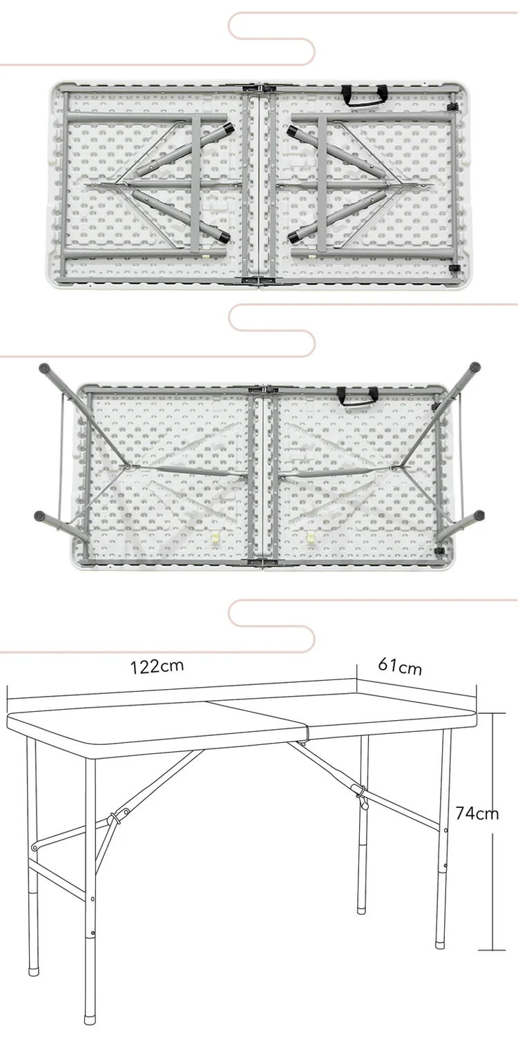 Plastic Table With Removable Legs White Dining Rectangular Table - Buy ...