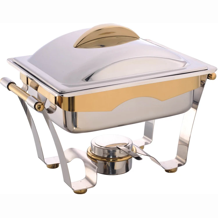 Kitchen Equipment Tools Buffet Utnesils Half Size Gold Chaffing Dish ...