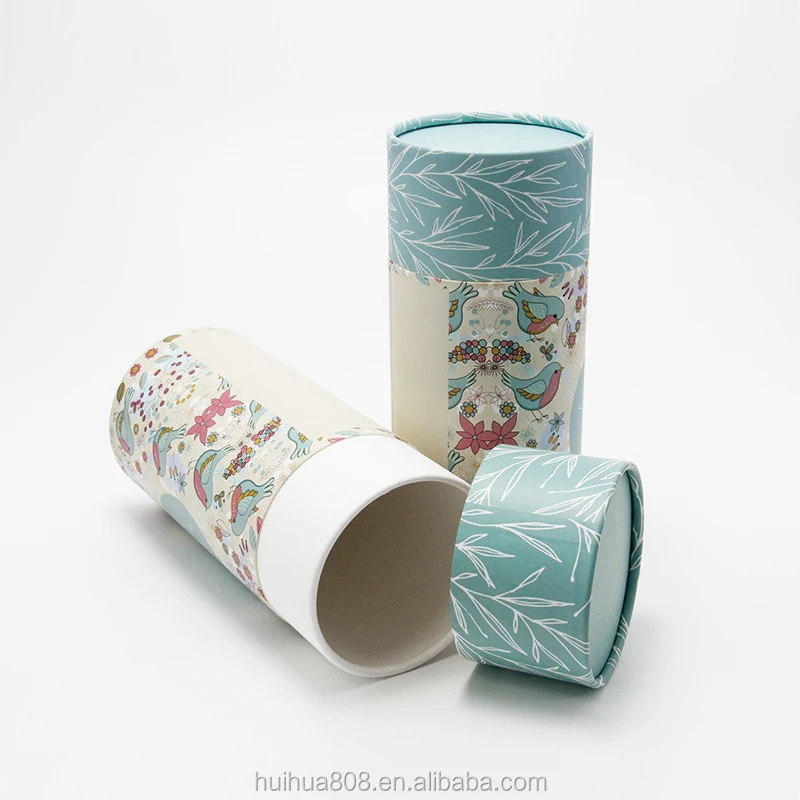 Cheap Round Cardboard Boxes For Packaging Paper Canister With Aluminum ...