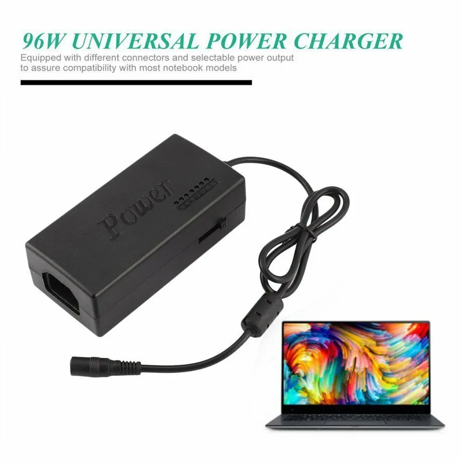 96W Laptop AC Universal Power Adapter - Versatile & Safe