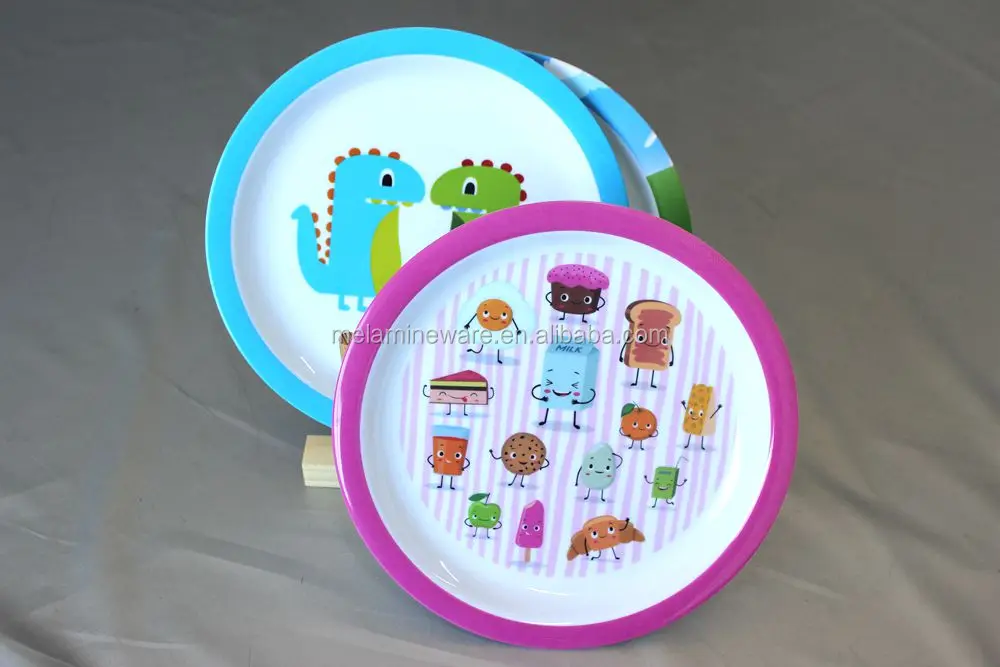Factory Plastic Melamine Children Lunch Plates Dinner Dishes for School ...