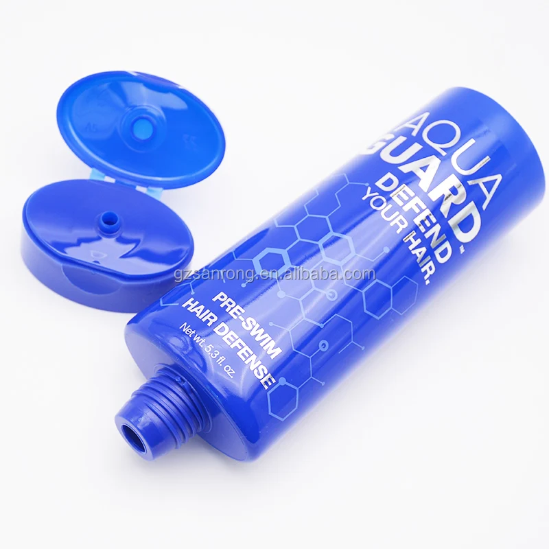 150ml 200ml Shampoo Treatment Plastic Tube Oval Flip Top Cap Bright ...
