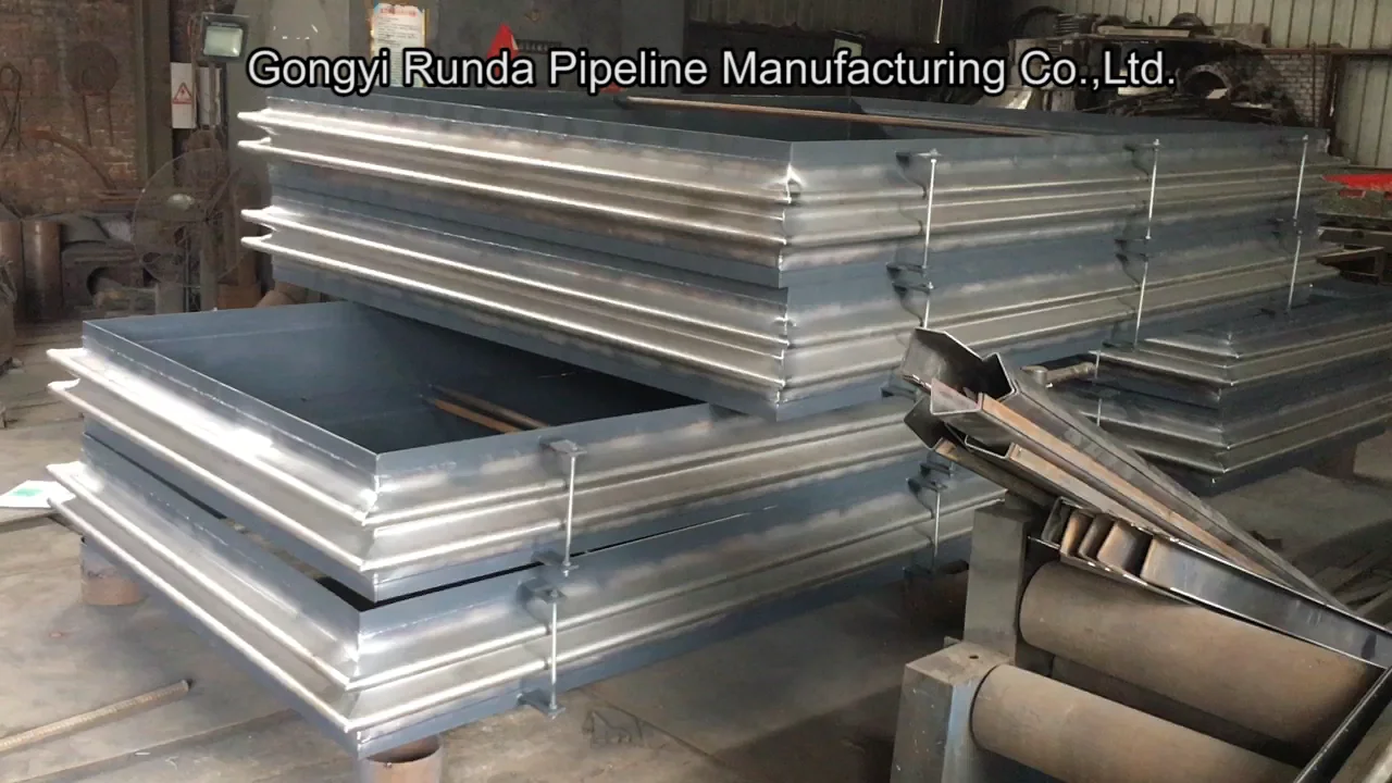 Air Duct System Ss Corrugated Rectangular Ripple Exhaust Compensator ...