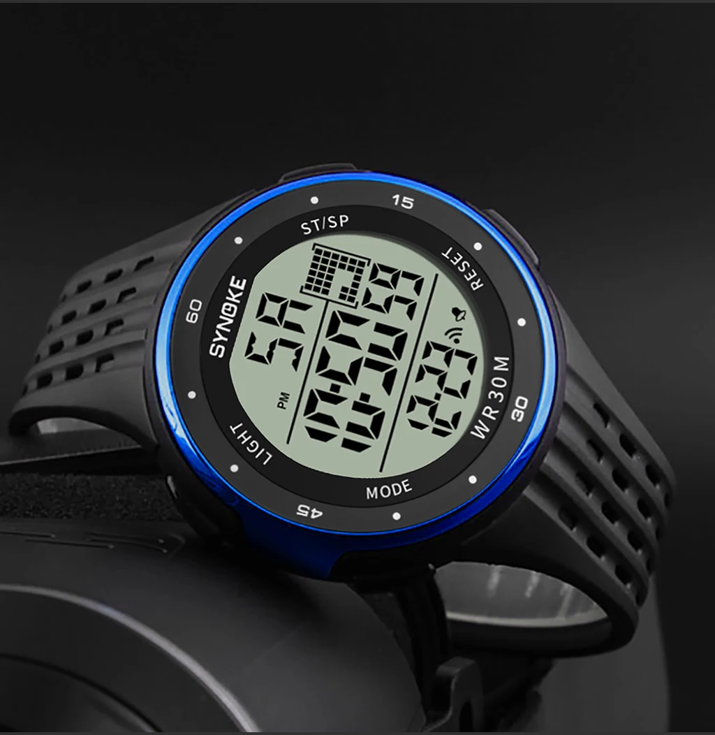 Synoke Classic Outdoor Large Dial Shockproof And Drop Resistant Sports ...
