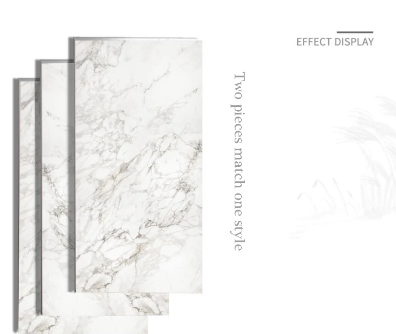 1200x2400 Mm Large Format Polished Marble Tile Slim Slab Thin Porcelain ...