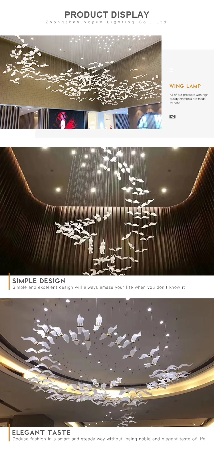 Customized Crystal Chandelier for Hotel Lobby - Modern Design