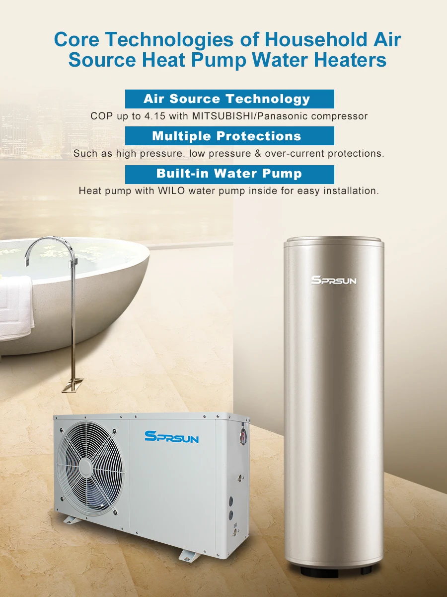 SPRSUN Air Water Heat Pumps - Efficient Heating Solutions