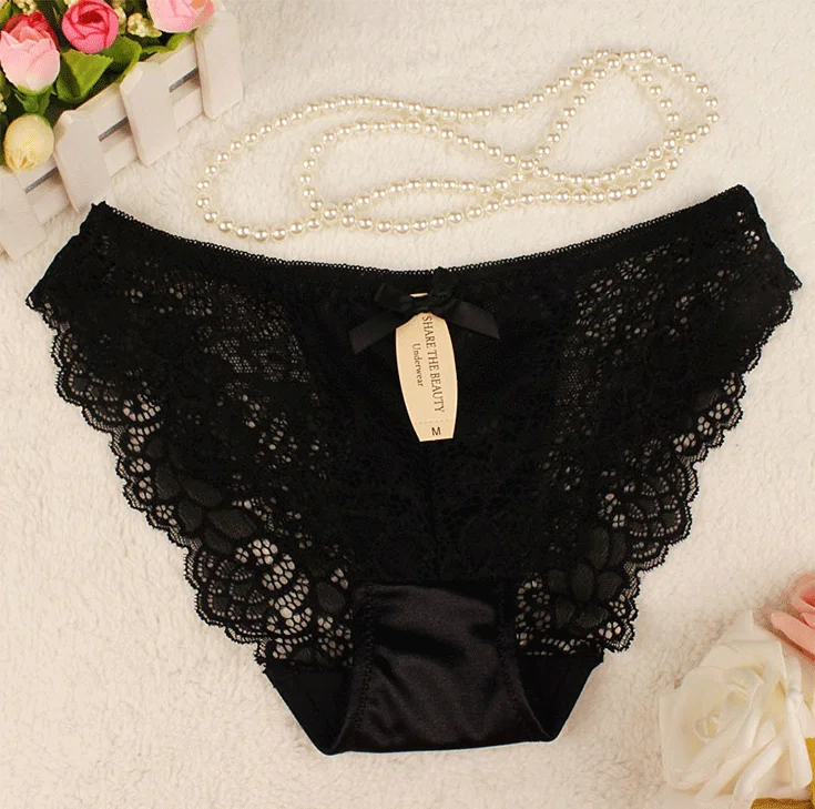 Women Sexy Girls Lace Transparent Mesh Panties Underwear Women%27s ...