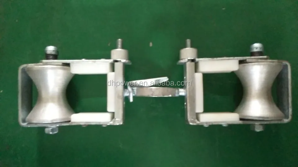 Double Pulley Fiber Optical Cable Replacement Stringing Cradle Blocks ...