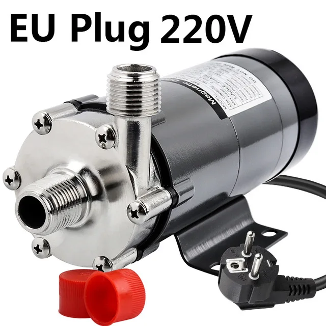 Homebrew Mp- 15r 304 Stainless Steel 220v Magnetic Drive Beer Wort Pump ...