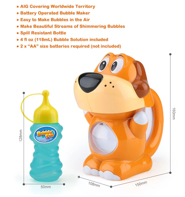 Bubble Fun Summer Outdoor Toys B/o Funny Bubble Dog,Bubble Machine Toy ...