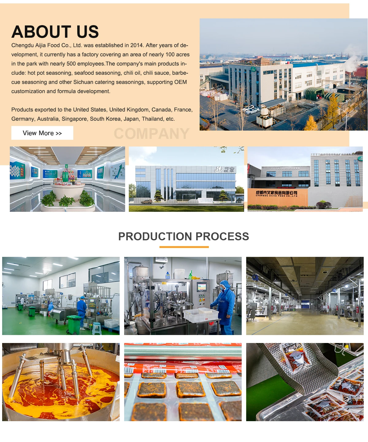 Chengdu Aijia Food Co., Ltd. - Hot Pot Seasoning, Barbecue Seasoning