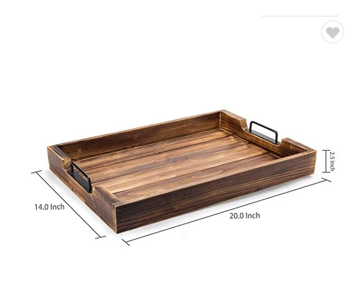 Trays & Platters Handmade Wood Serving Trays Large Ottoman Tray ...