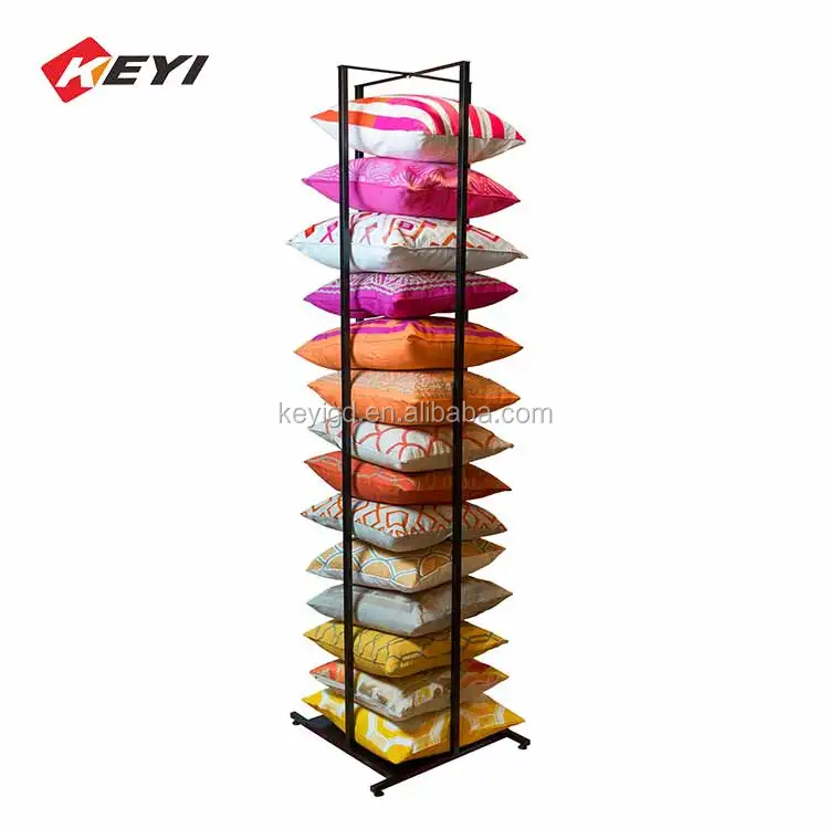 Custom Retail Store Acrylic Cylinder U Shape Pillow Rack Display ...
