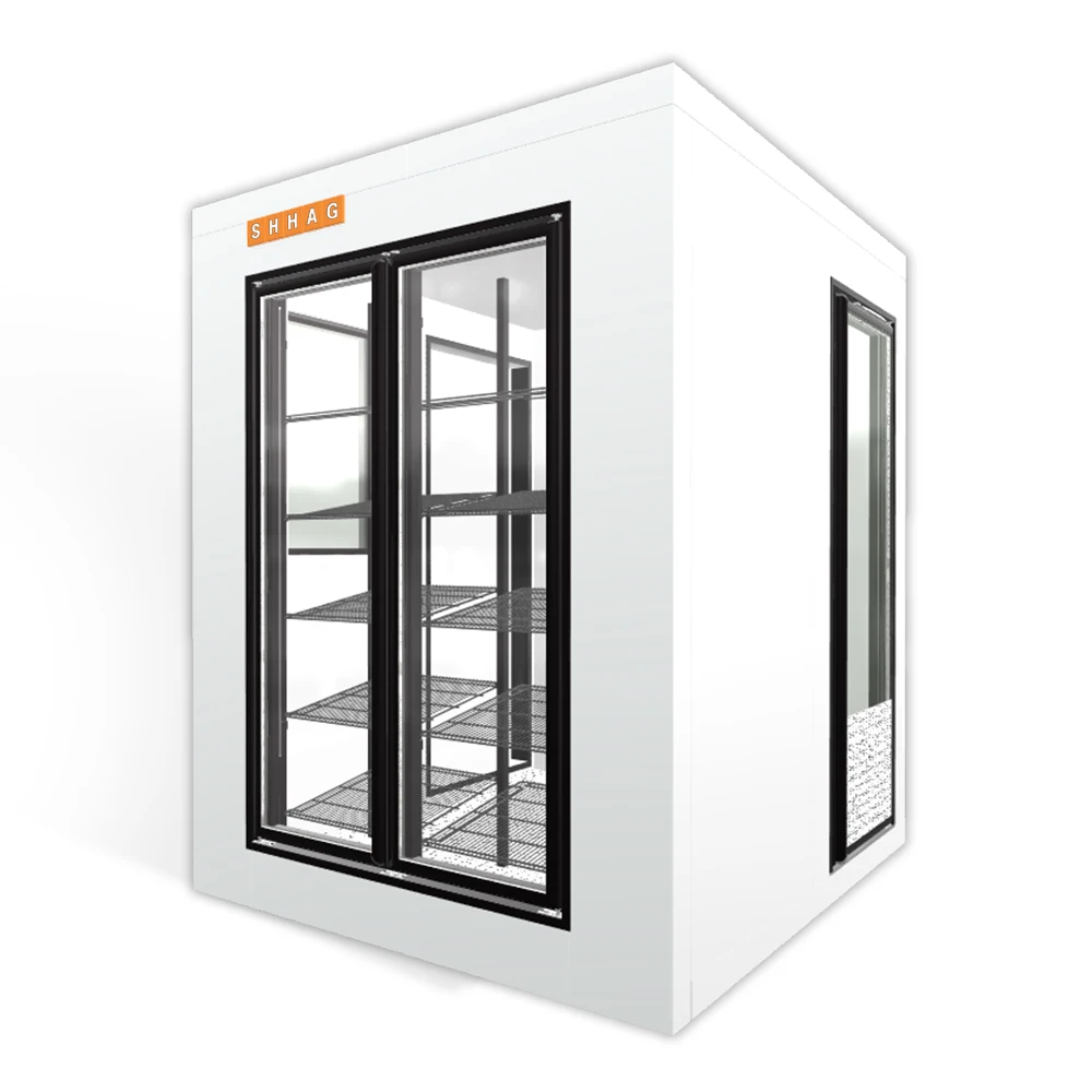 Supermarket Layered Style Frozen Display Stand Refrigerated Freeze ...