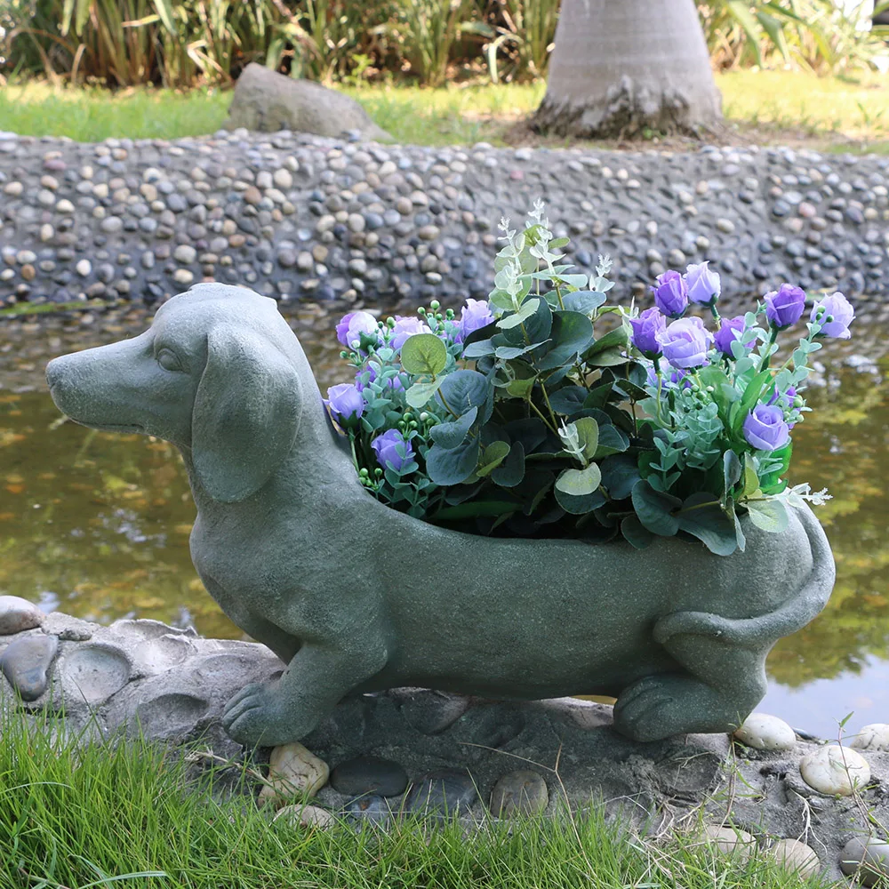 MGO Dog Shape Animal Flower Pots - Stylish Planters