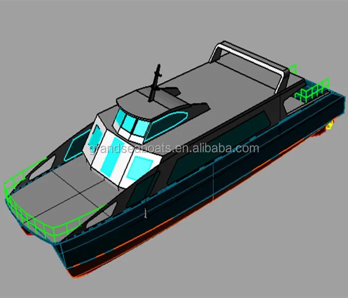 Grandsea 50seats Fiberglass Fast Passenger Boat for Sale