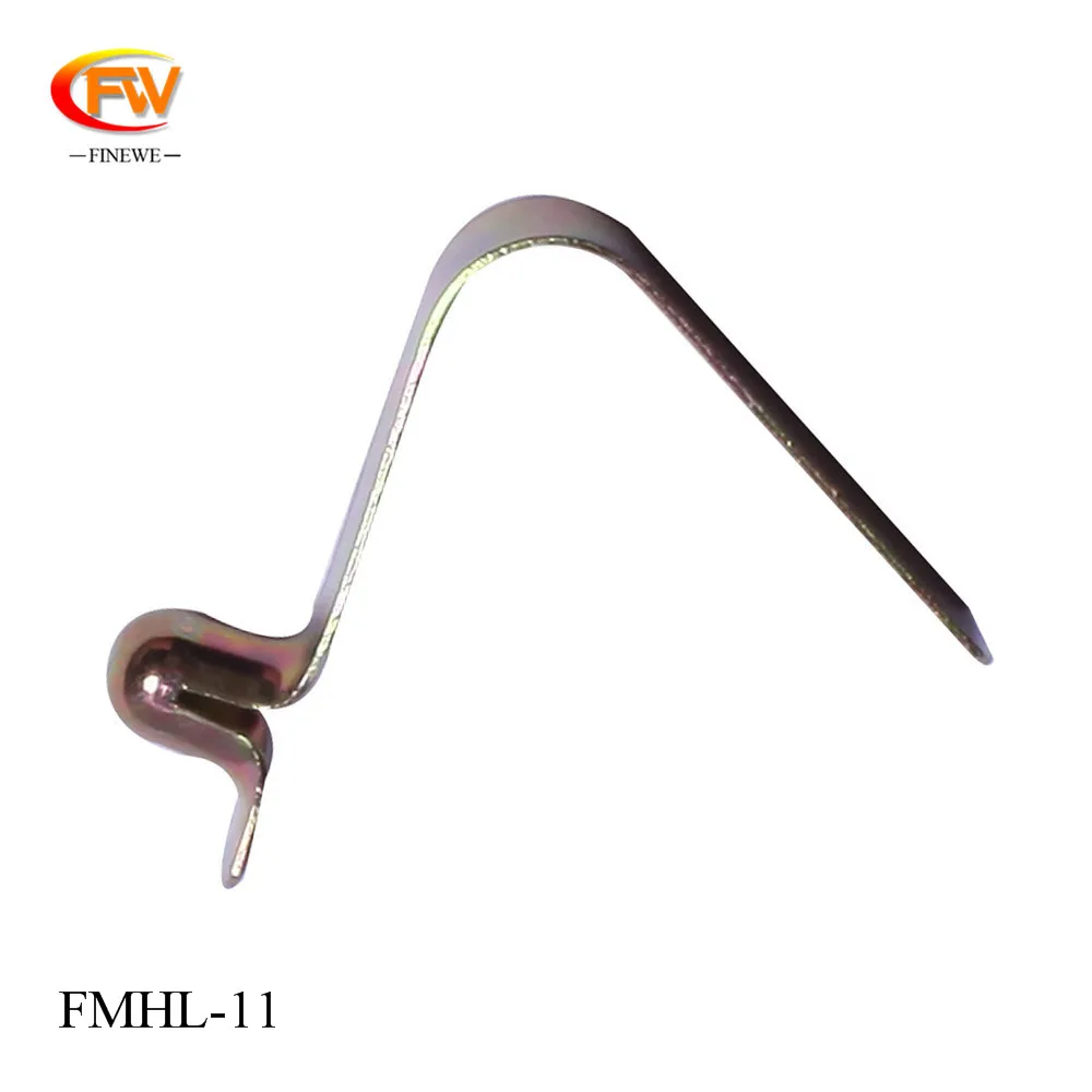 Galvanized Flat Metal V Shape Spring Button Lock Clips