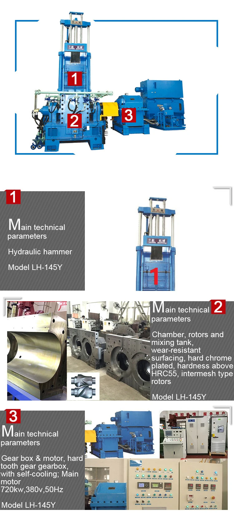LX-35L Rubber Banbury Internal Mixer - High Productivity