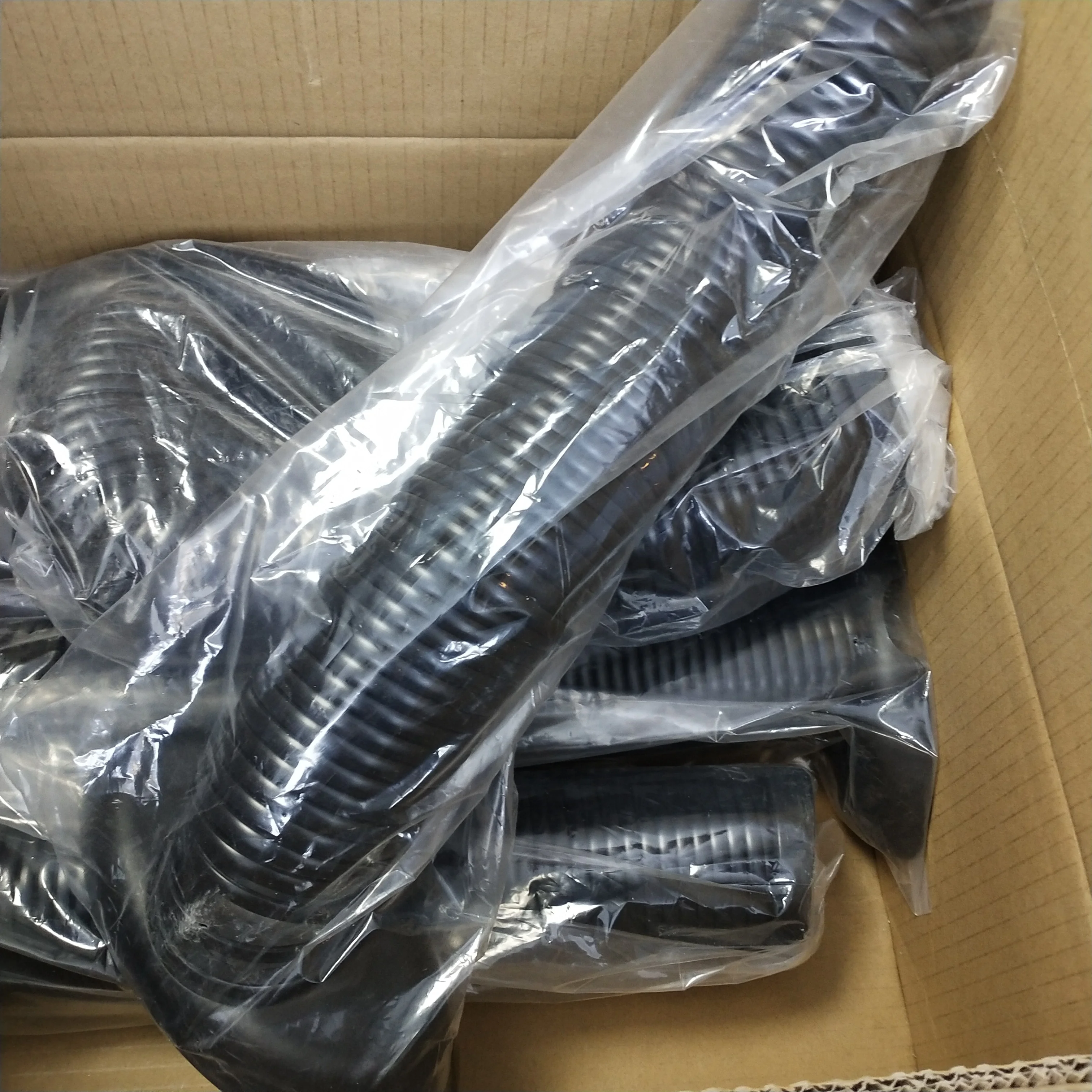 White Black under Computer Desk Spring Spiral Cable Spine