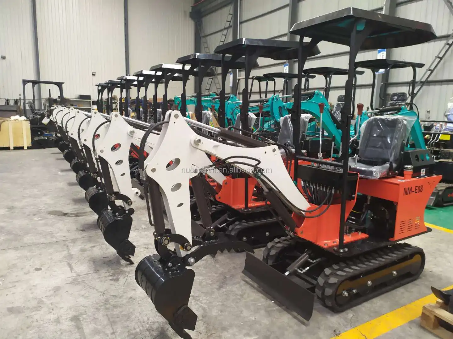 Nuoman Mini Excavator: Compact 1 Ton Crawler Excavator with Diesel Engine for Versatile Earth ...