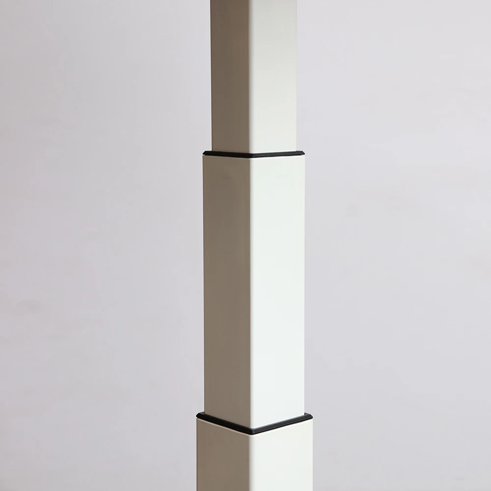 Vansdesk One Leg 3 Stage Square Tube Table Automatic Electric Smart ...