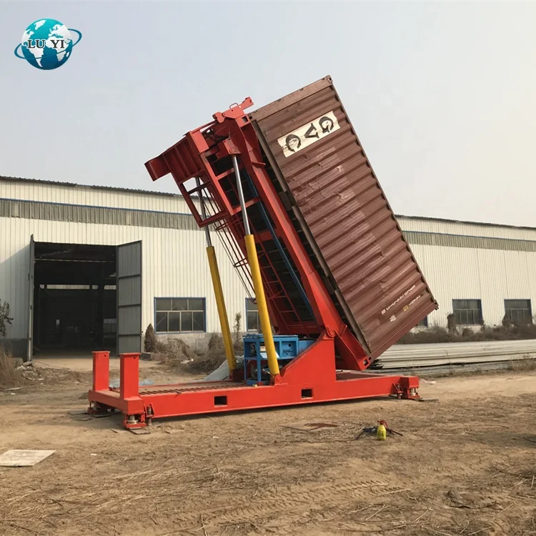 Hight Quality 20feet Turnover Machine Container Tilter Tipper Container Bulk Material Loading ...