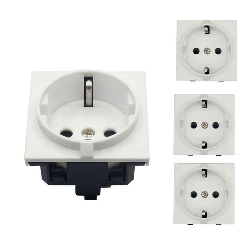 Eurocode Germany 3 Pin Ac Outlet Wall Socket Adapter Plug Connector ...