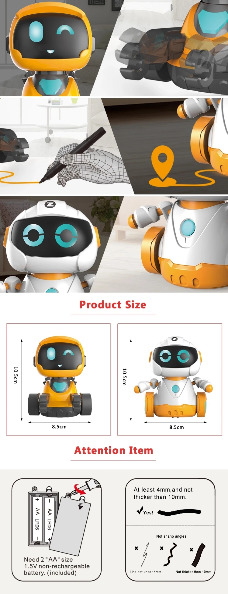 Inductive Electronic Pen Drawing Robot - Line Follower