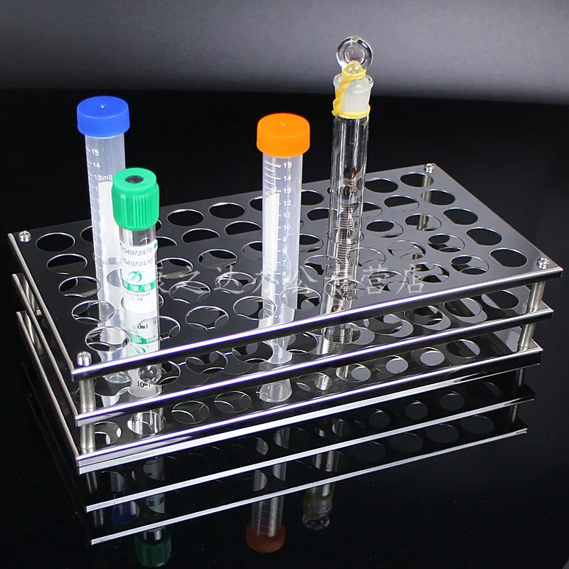 Multi-functional Disassemble Acrylic Test Tubes Holder Rack Stainless ...