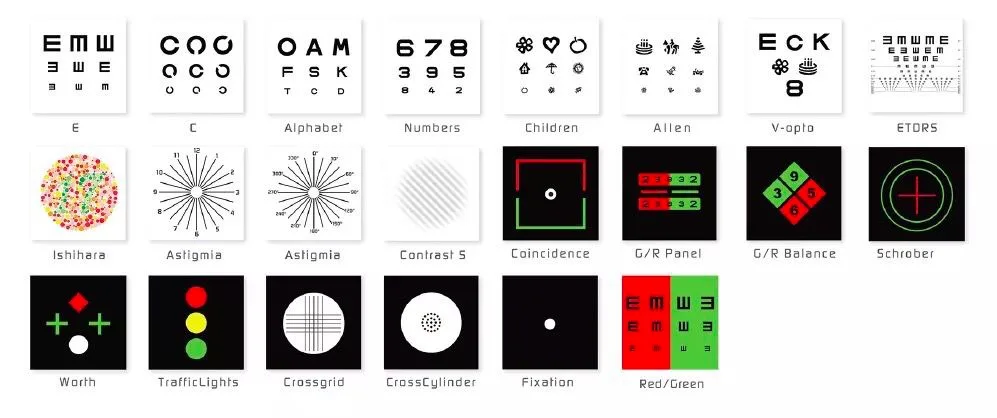 17 Inch Screen And All Screen Available Optical Optotype Led Lcd Color ...