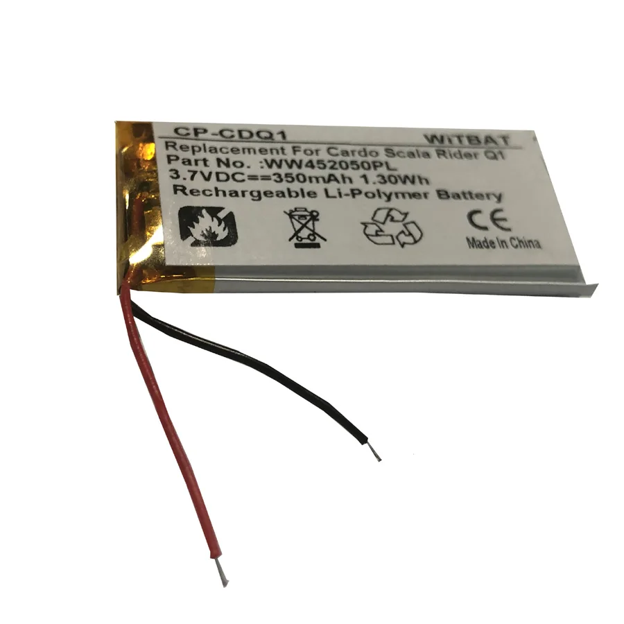 WW452050PL for Cardo Scala Rider Q1 Q3 话筒电池| Alibaba.com