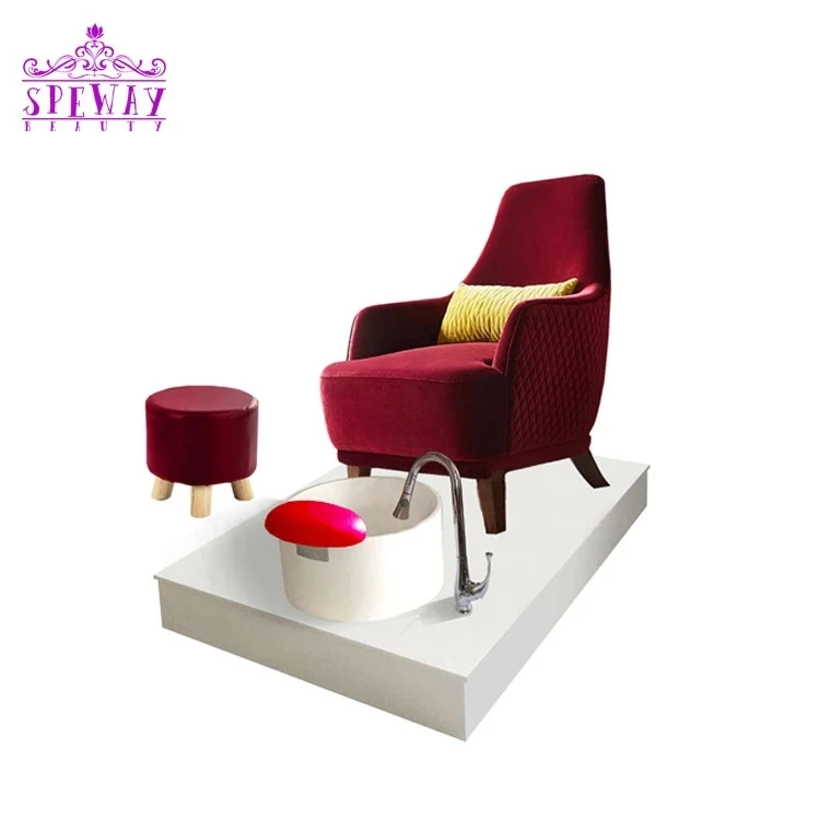 High Quality Modern Red Luxury Jacuzzi Foot Spa Pedicure Chair With ...