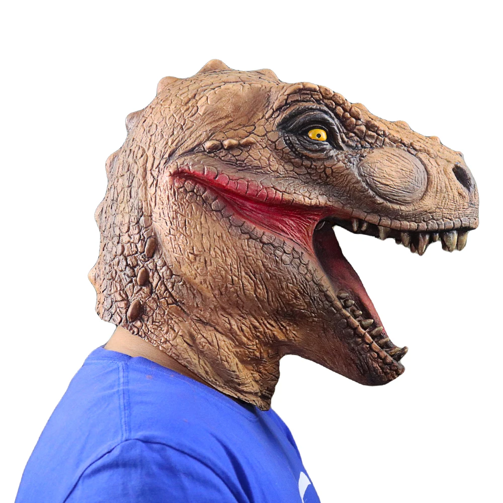 Realistic T-Rex Dinosaur Mask for Halloween Cosplay