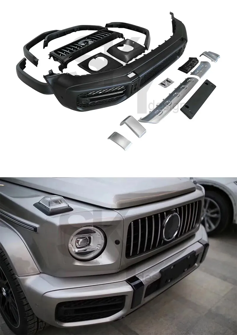 2020 2019 New Coming Car Bumpers Body Kit For W464 G Class G500 Upgrade G63 Style Front Bumper ...