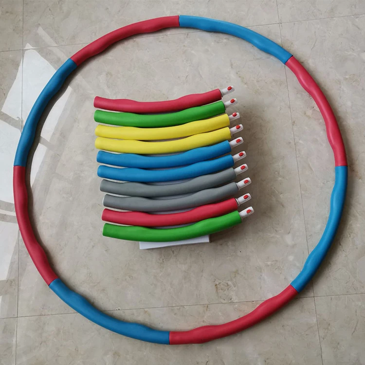 Wholesale Detachable Plastic Loop 8 Section Weighted Fitness Hula Ring ...