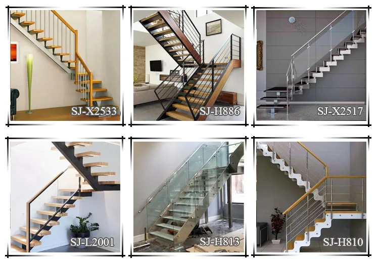 Stainless Steel Mono Stringer Glass Staircase With Solid Wooden Dais ...