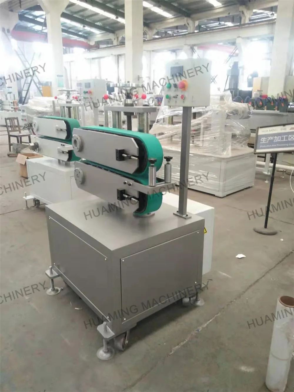 PVC pipe tractor plastic profile haul off machine customize ...