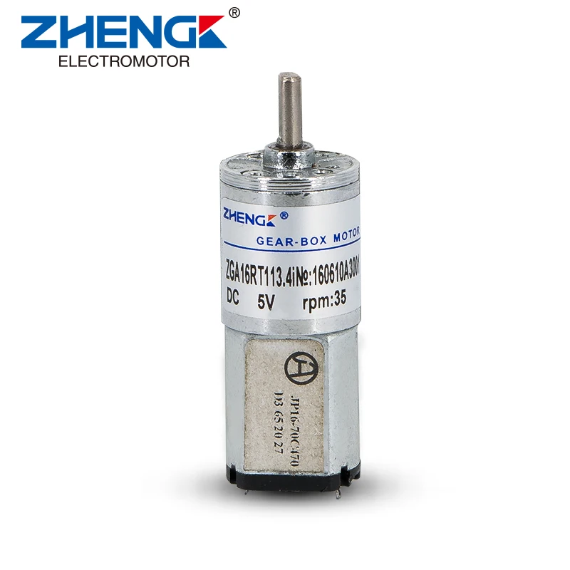 16mm Dc Gear Mini Motor Zga16rt Micro Motor 5v 6v 10rpm 110rpm With ...