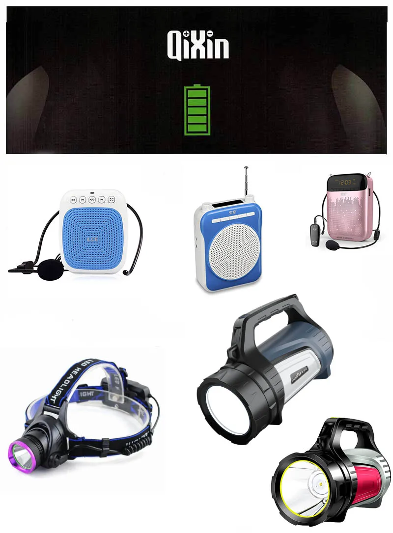 QIXIN 18650 Battery Pack - 2000mah, 7.4v, 2s1p Lithium