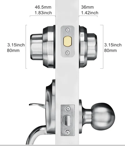 Easilok New Arrival Mechanical Twist-to-lock Deadbolt Security Door ...