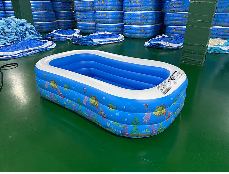 Kid Pool 2025 Upgraded With Canopy, Inflatable Family Lounge Pool ...