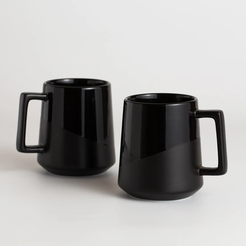 Gold Handle Mug/black Gold Mug/gold Foil Mugs - Buy Square Handle Mug ...