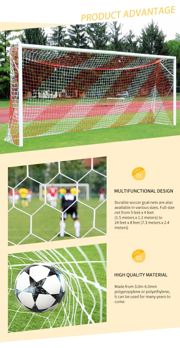 Durable Knotless Soccer Goal Net For Training & Competition