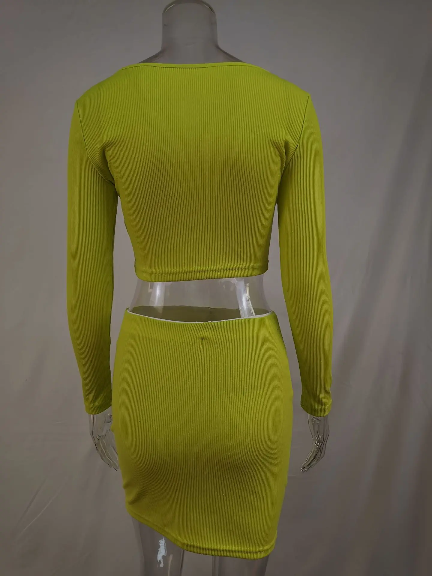 Sexy Off Shoulder Two Piece Set Solid Button Bodycon 2 Piece Set Women ...